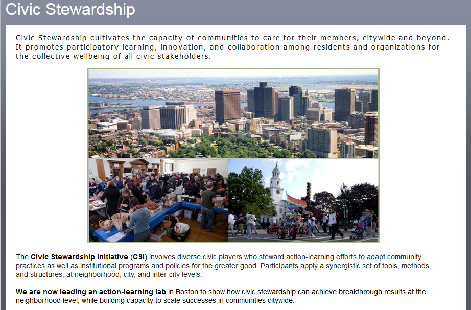 PRESENTATION | Civic Stewardship