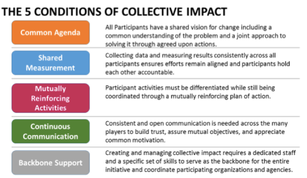 Applying the Five Conditions of Collective Impact to Poverty Reduction