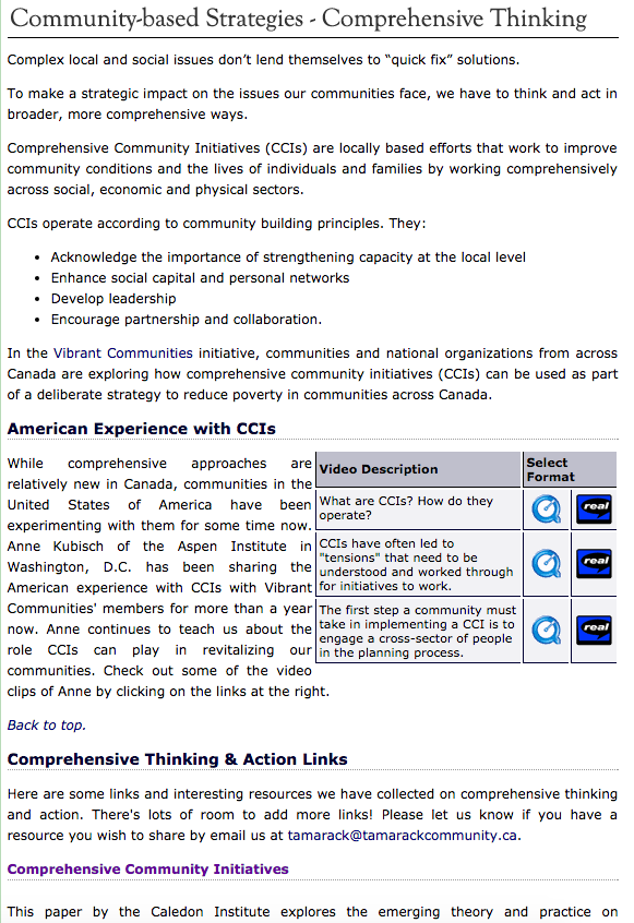 ARTICLE | Community-Based Strategies: Comprehensive Thinking