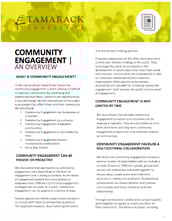 ARTICLE | Community Engagement: An Overview