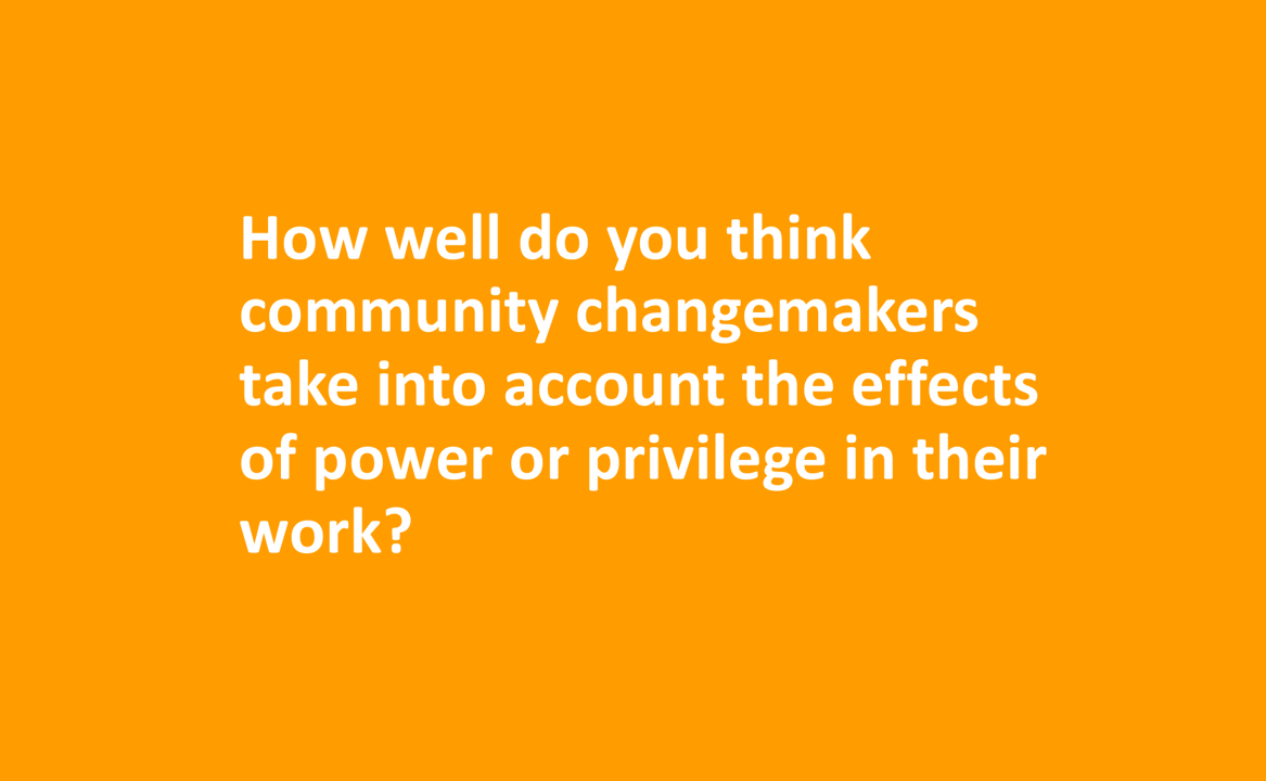 Understanding the Impact of Power and Privilege in Community Change