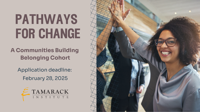 Pathways for Change: A Tamarack Communities Building Belonging Cohort
