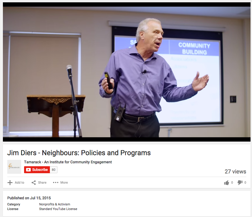 WEBINAR | Jim Diers Neighbours 2015