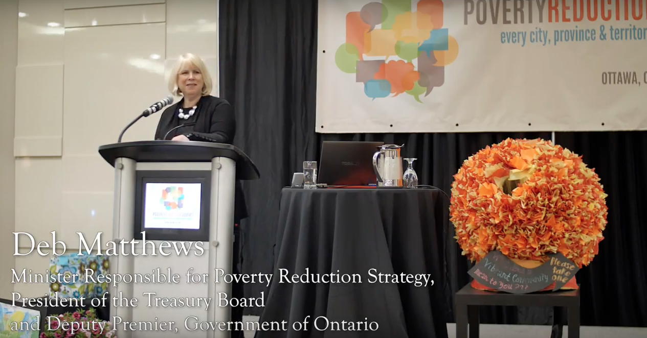 WEBINAR | Deb Matthews at the Poverty Reduction Summit