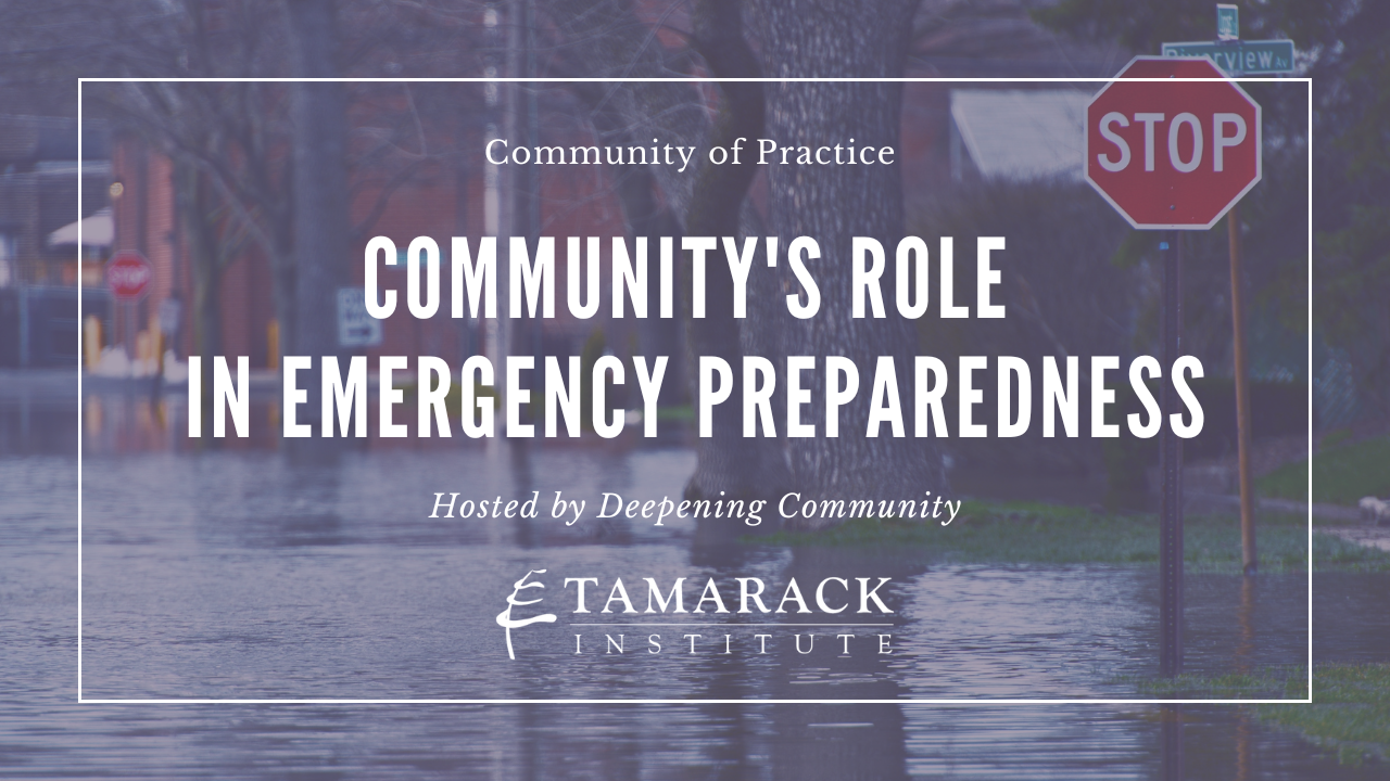 Community of Practice | Community's Role in Emergency Preparedness